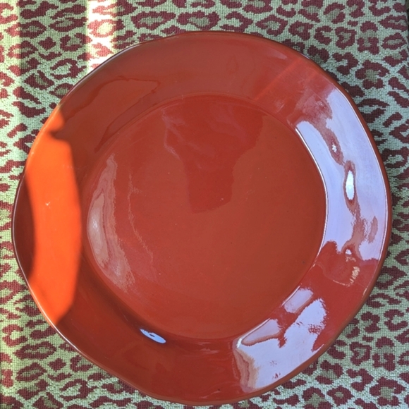 M Made In Italy | Dining | Set Of 4 Red Dining Plates Made In Italy ...